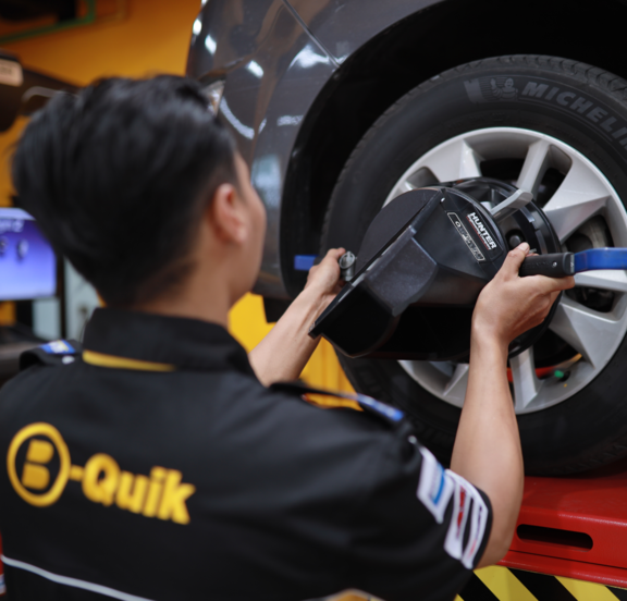 B-Quik Spooring, Balancing, Pengisian Nitrogen, Tambal Ban